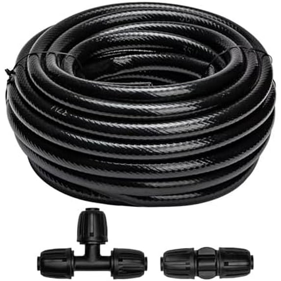 20 FT 1/2 inch Drip Irrigation Tubing Main Line Hose for Garden ...