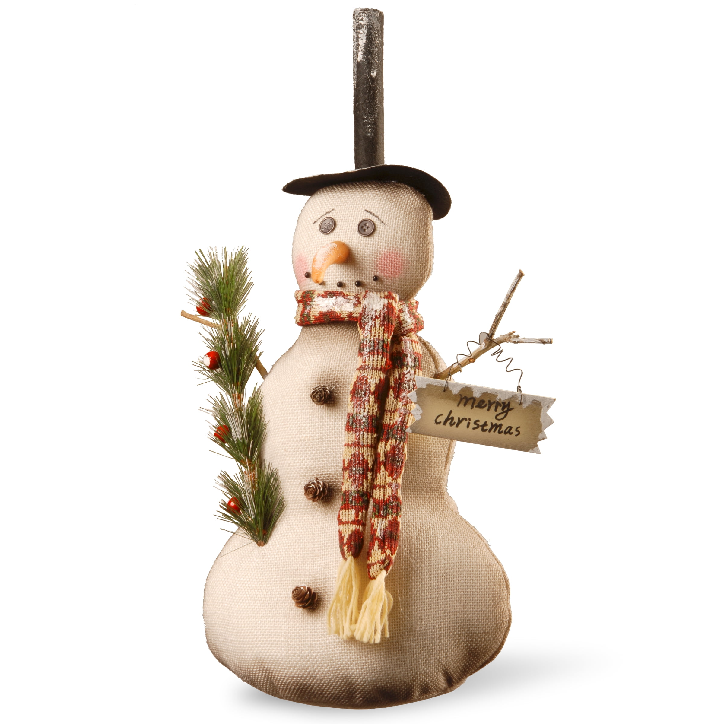 20" Fabric Snowman - Walmart.com