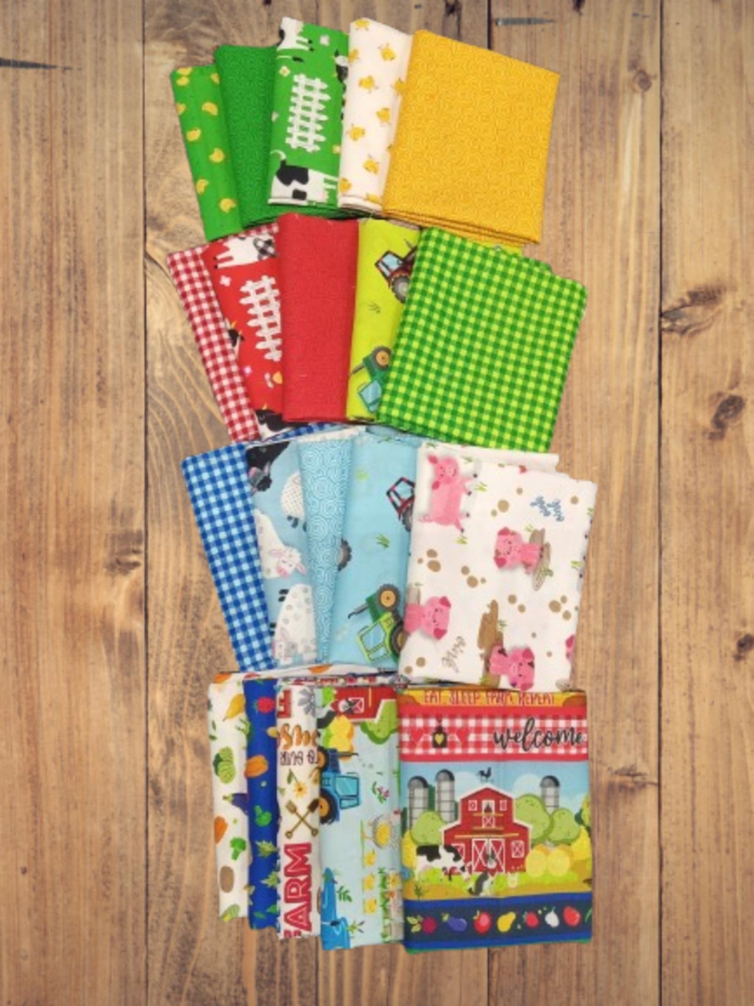 20 Fat Quarters - Assorted Barnyard Fat Quarter Bundle - Walmart.com
