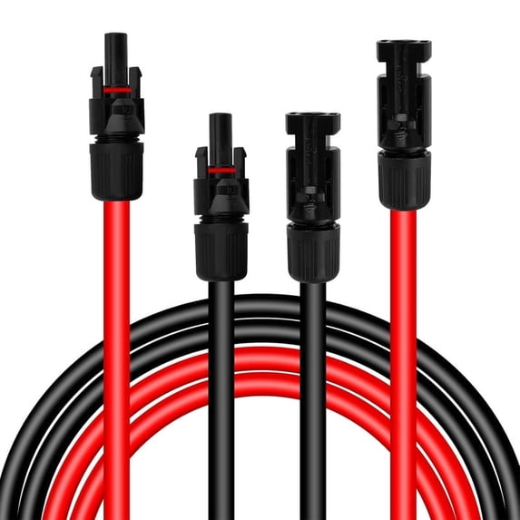 20 Feet 10AWG(6mm²) Solar Extension Cable with Female and Male ...