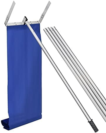 20 Feet Aluminum Snow Rake, with 17' Snow Slide, 5 Extension Tubes ...