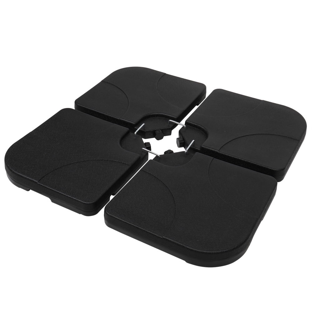 20'' Fillable Patio Umbrella Square Base Stand with Holder, Water or ...