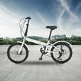 20" Folding Bike 7 Speed Foldable Bicycle City Bike for Adults Disc ...