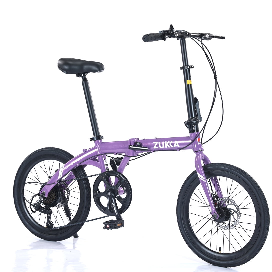 20" Folding Commuter Bike Aluminum Alloy Frame 8-Speed Gear System ...