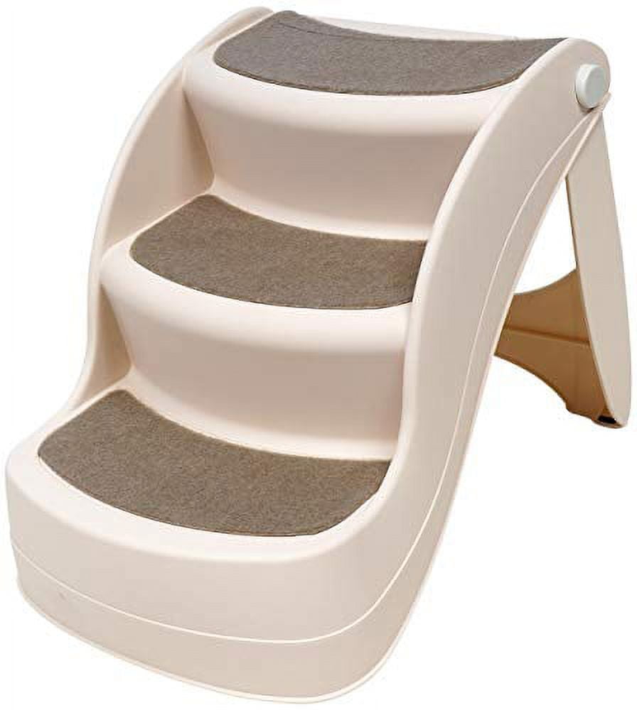 20" Folding Pet Carpeted Steps, Foldable Steps for Dogs and Cats, Best ...