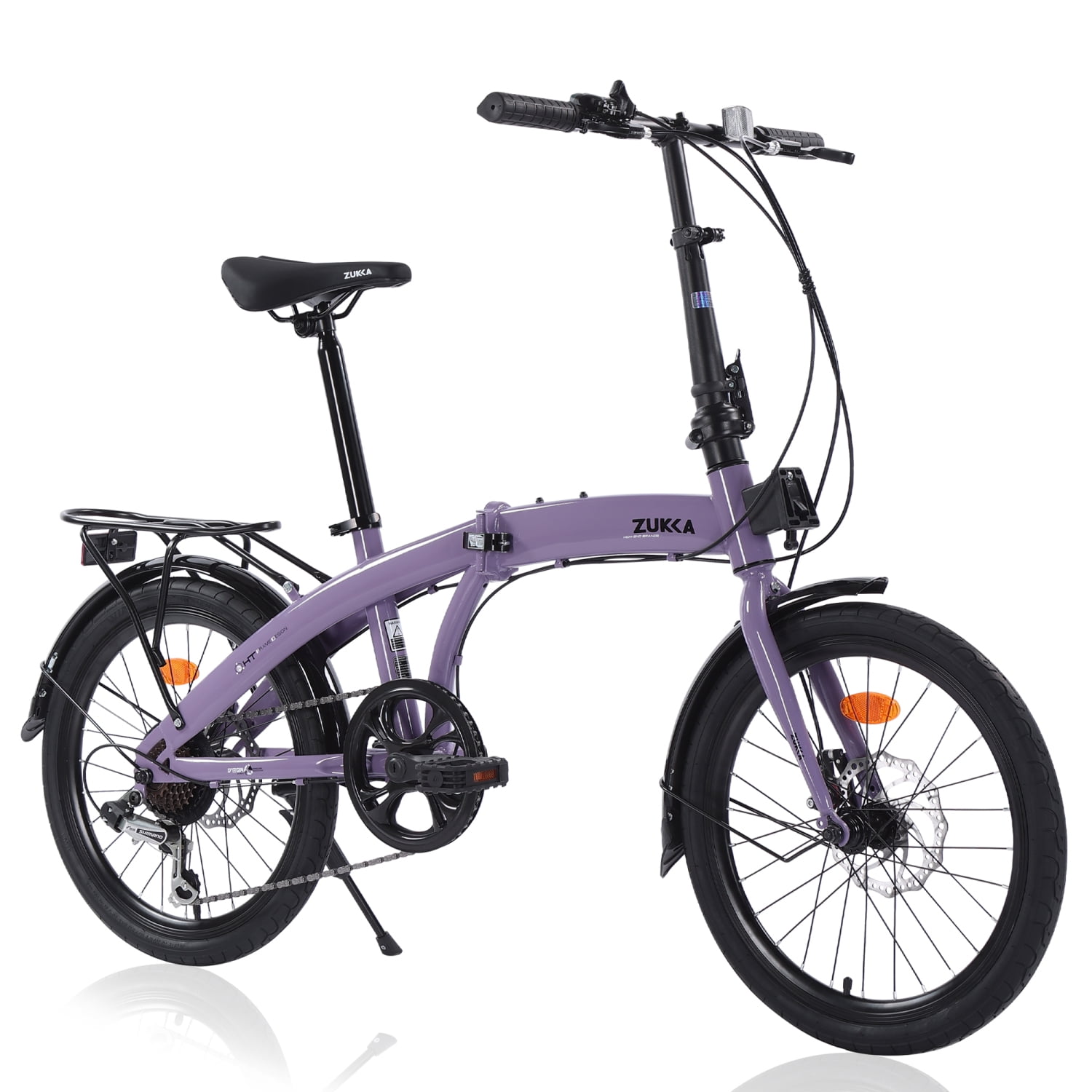 20” Folding Steel City Bike 7-Speed Compact Commuter Bicycle - Walmart.com