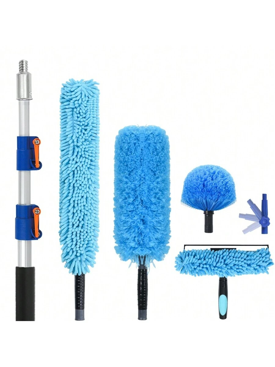 20 Foot High Reach Duster Kit With 5-12FT Extension Pole High Ceiling ...