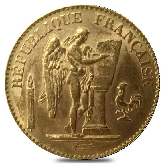 20 Francs Gold Coin, .1867 oz AGW, Abrasions, Random Year, Random Design, Paris Mint - Walmart.com