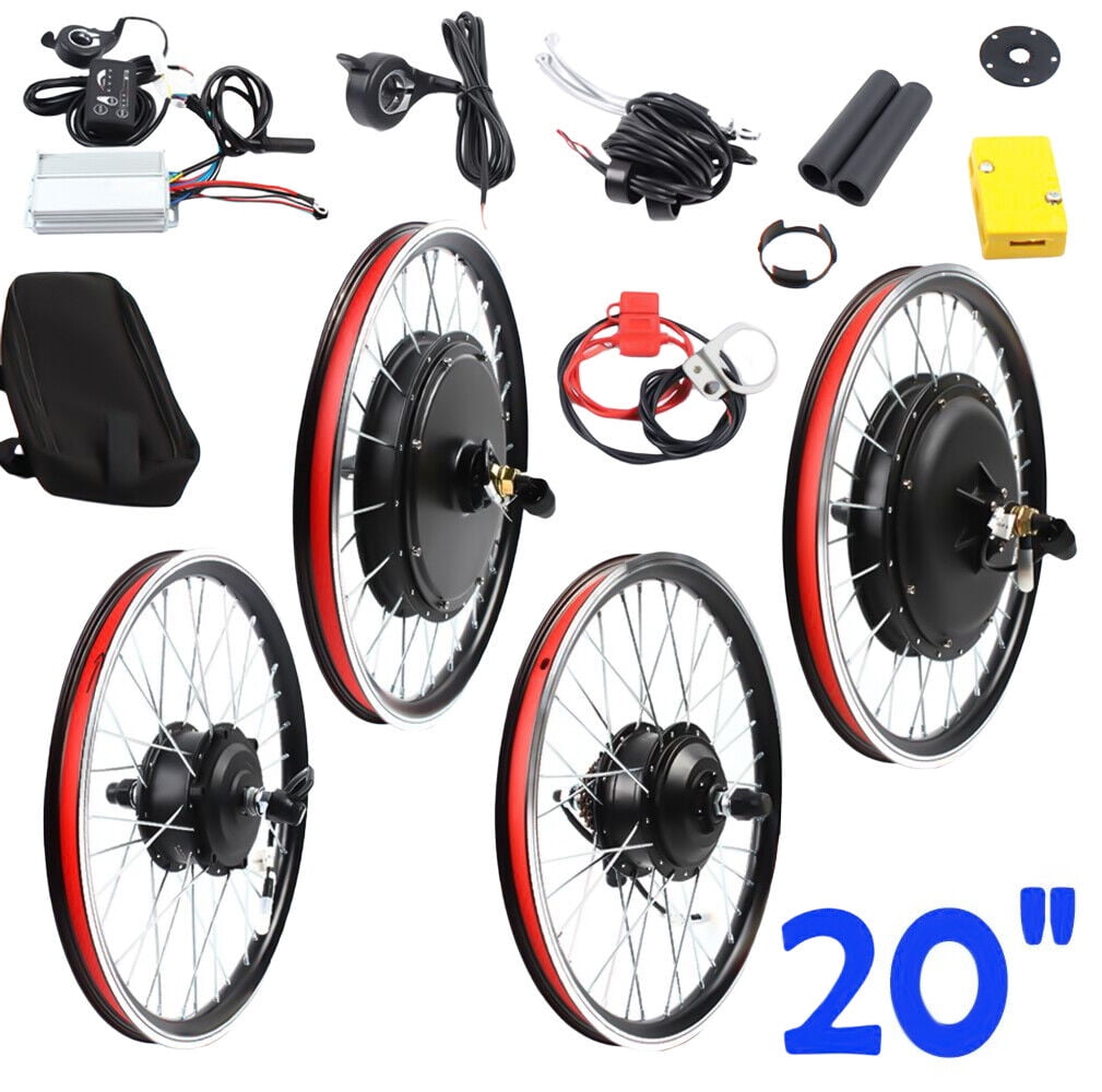 E-Bike Conversion Kit, Electric Front/Rear Wheel Hub Motor, 20 Inch ...