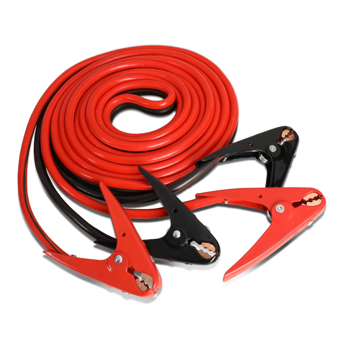 20' Ft Heavy Duty 2 Gauge Battery Booster Cable Emergency Power Jumper ...