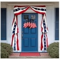20 Ft Patriotic Bunting with 250 Stars, Red White Blue American Flag ...