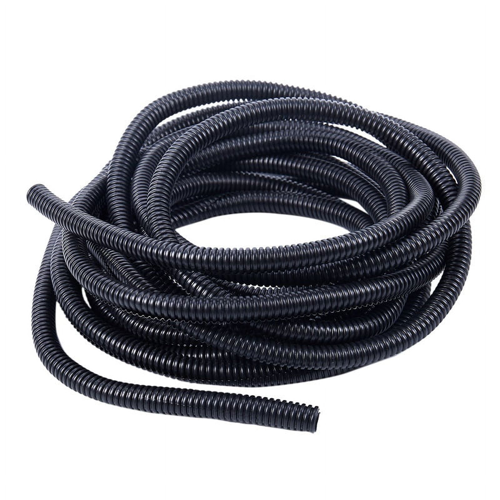 20 Ft Split Wire Conduit Polyethylene Tubing Black Color Sleeve Tube ...