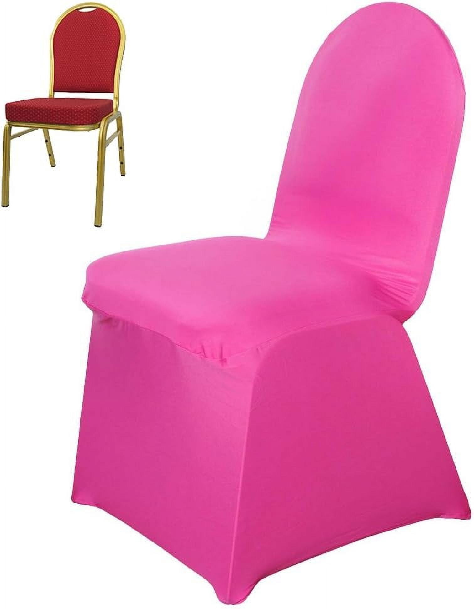 20 Fushia Stretchy Spandex Fitted Banquet Chair Cover Dinning Event ...