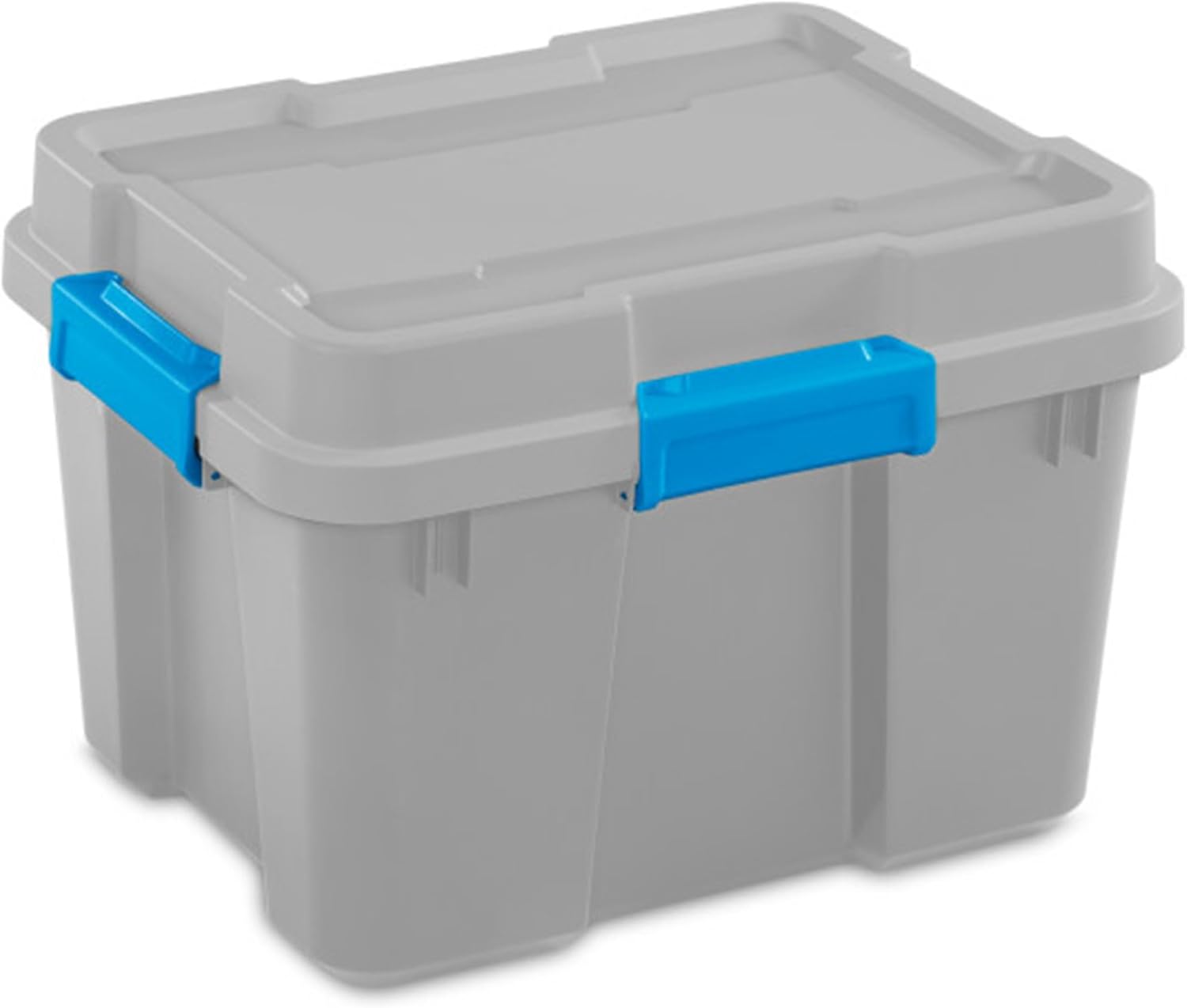 20 Gal Gasket Tote, Heavy Duty Stackable with Latching Lid, Plastic ...