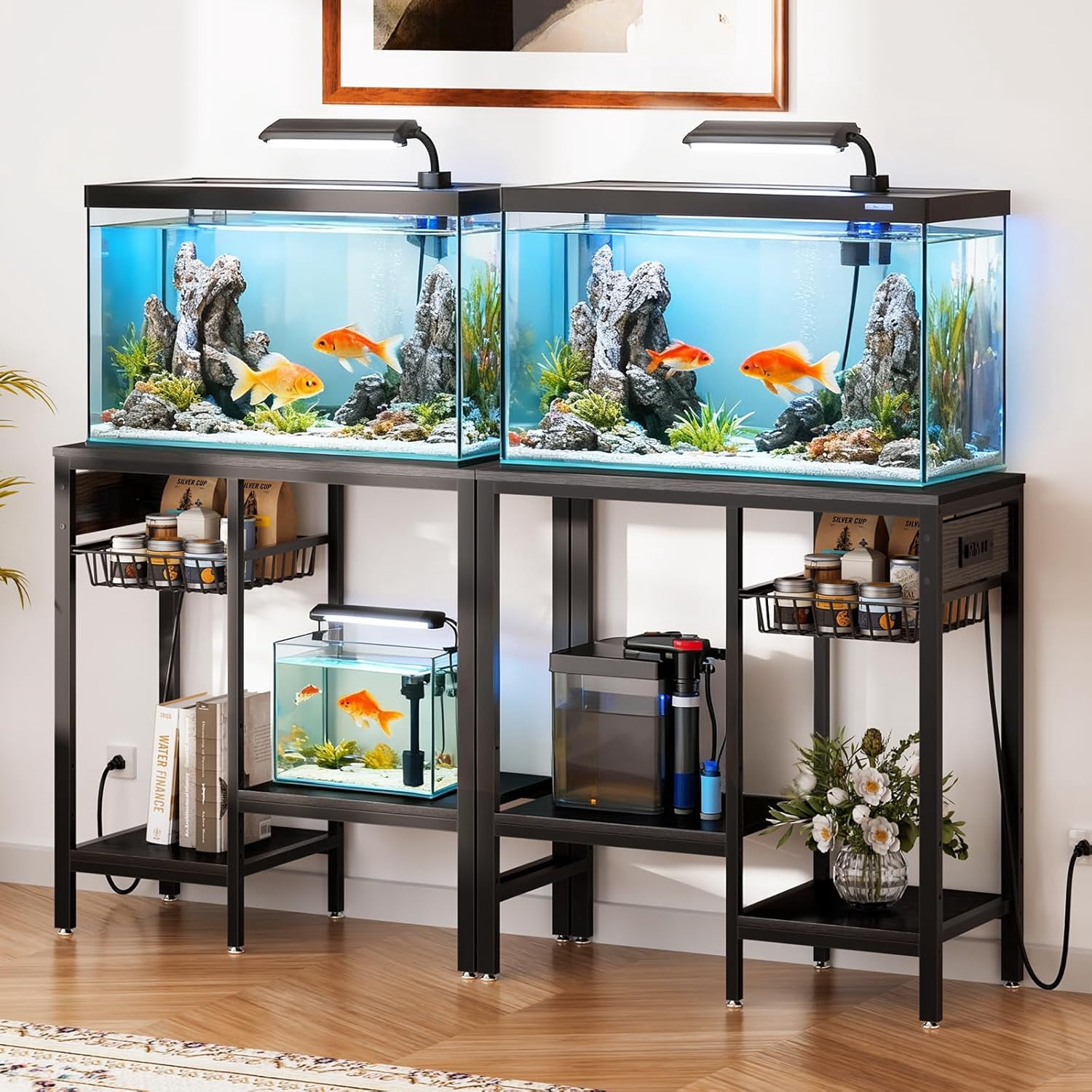 20 Gallon Fish Tank Stand with Power Outlet - Walmart.com