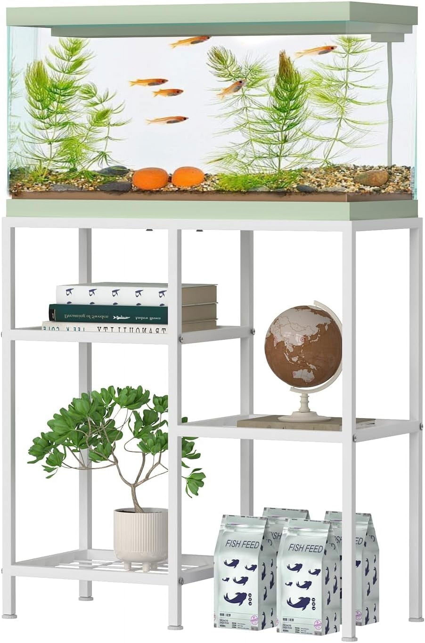 20 Gallon Fish Tank Stand White Aquarium Stand Aquarium Turtle Tank ...