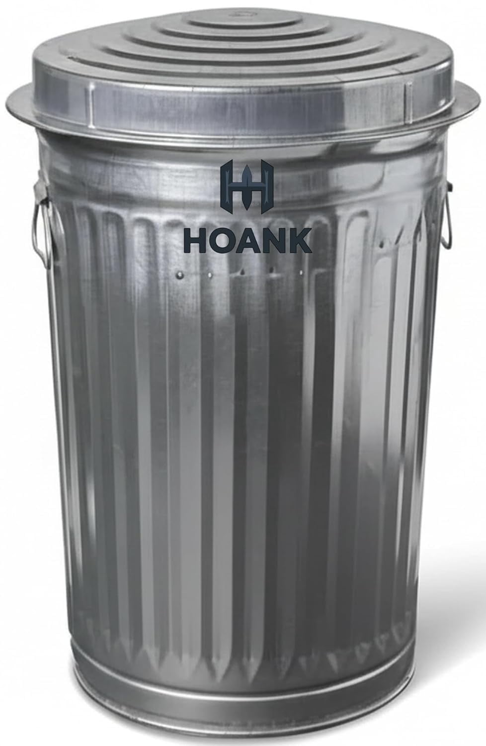 20 Gallon Galvanized Steel Trash Can, Multicolor - Metal Container with ...