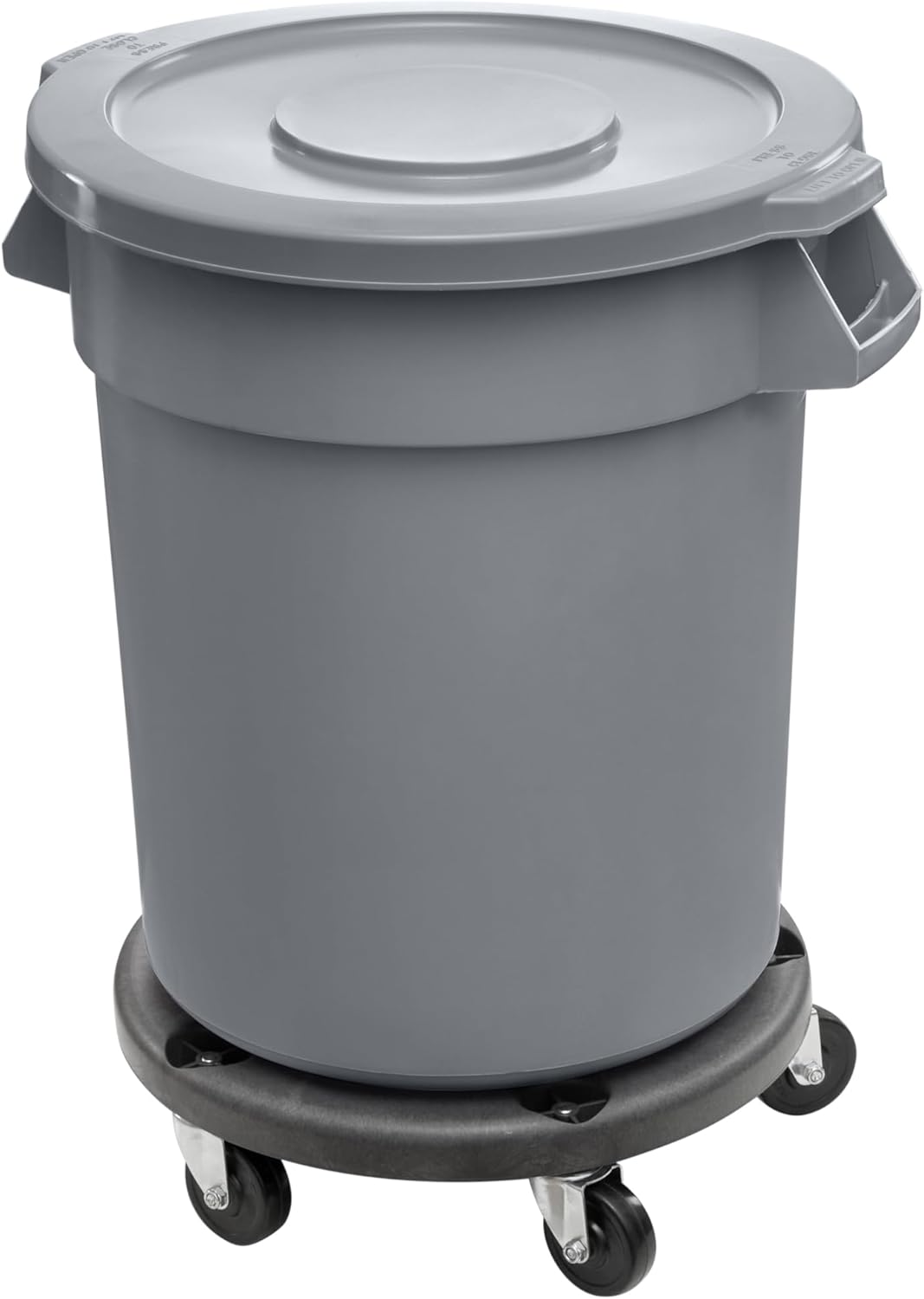 20 Gallon Laundry Cart or Trash Can with Lid and Wheels – Durable ...