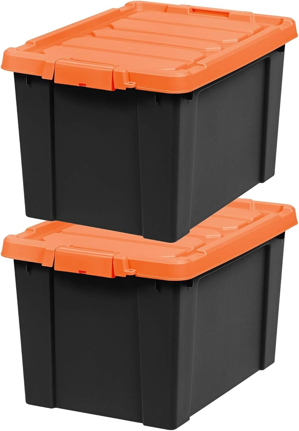 20 Gallon Lockable Storage Bins with Lids, 2 Pack - Made in , Heavy ...