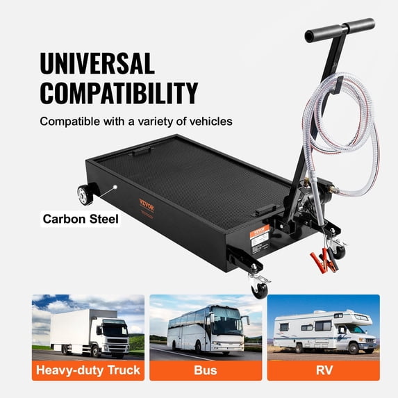 20 Gallon Oil Drain Cart with 180W Pump & Long Hose - Compact for ...
