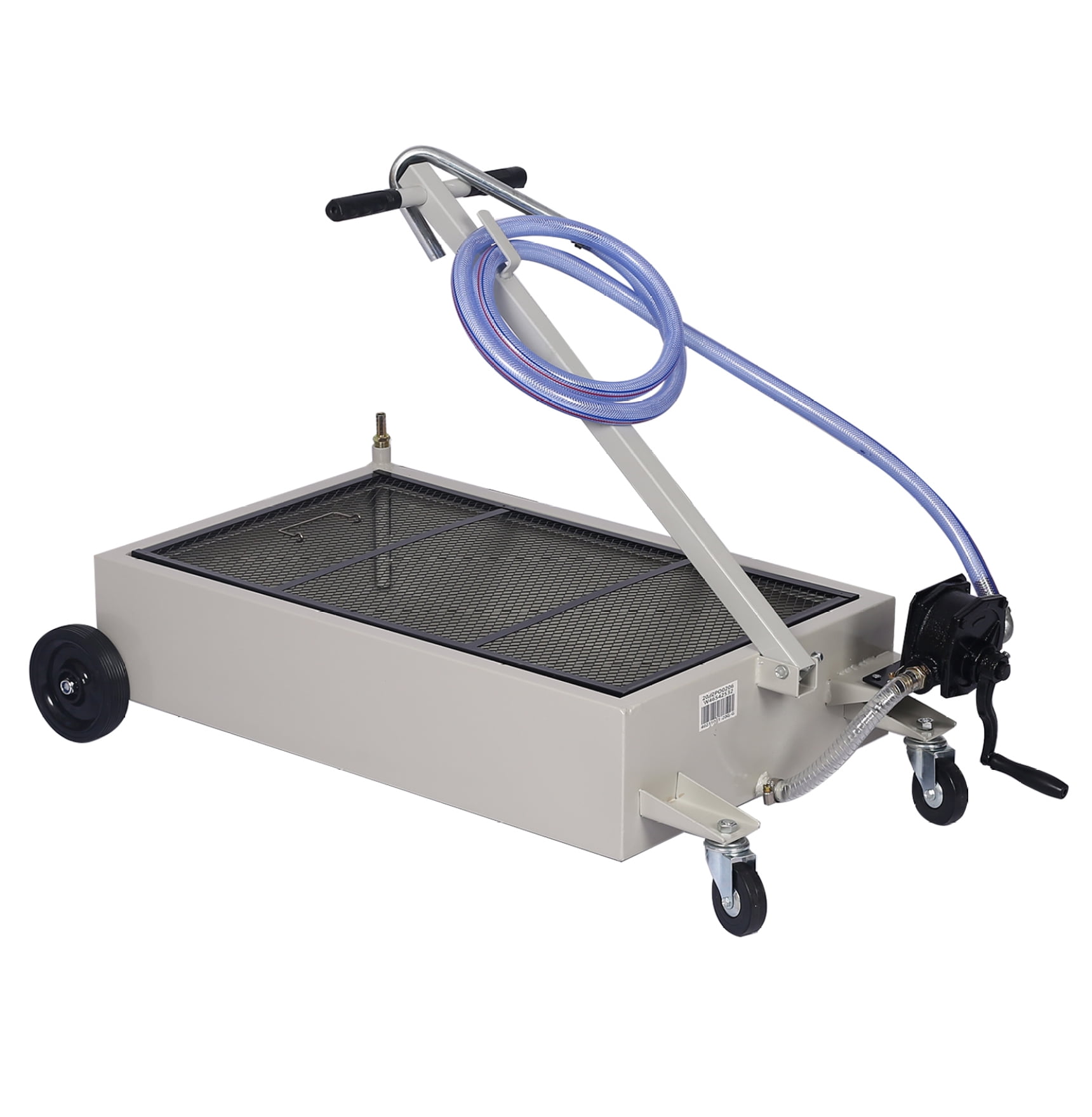 20 Gallon Oil Drain Pan with Pump - Low Profile Automotive Fluid ...