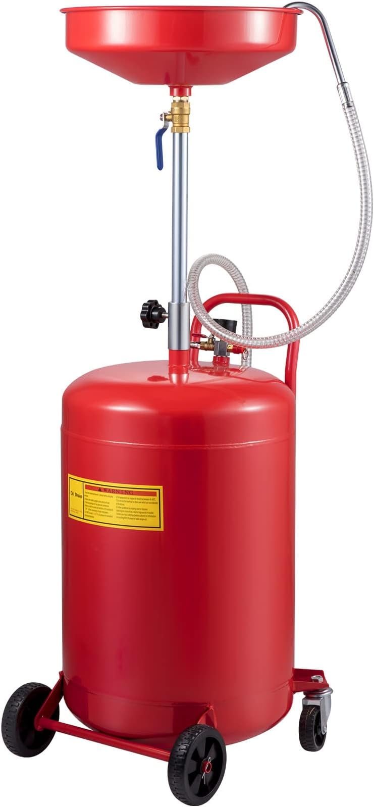 20-Gallon Oil Drain Tank, Air Operated Portable Oil Drainer with ...