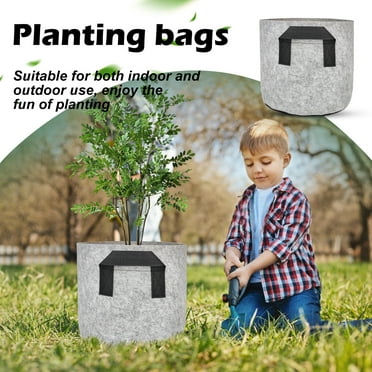 PHYEX 12-Pack 3 Gallon Black Grow Bags, Aeration Fabric Pots, Durable ...