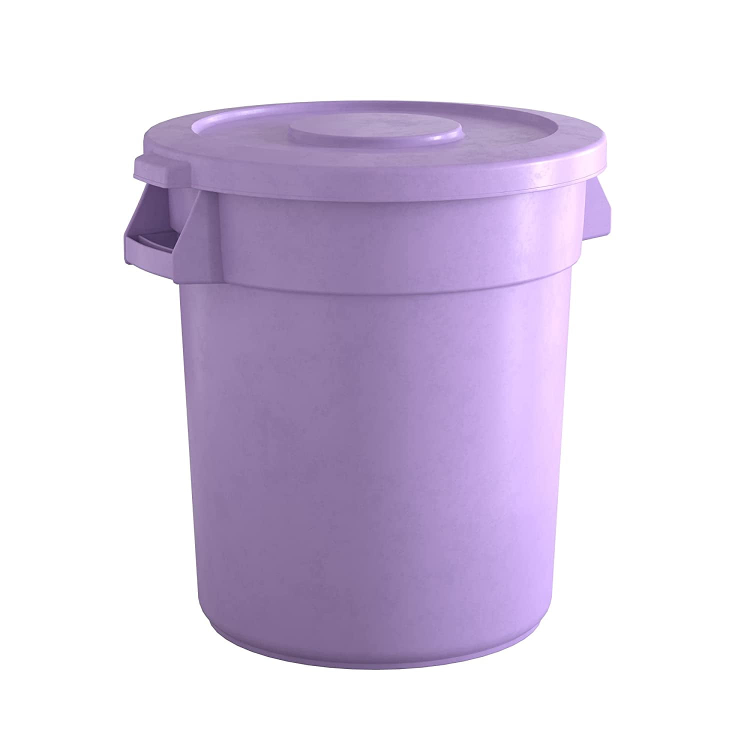 20 Gallon Purple Round Commercial Trash Can with Lid - Walmart.com