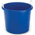 20 Gallon Storage Tub, Round Heavy Duty Plastic Container with Rope ...