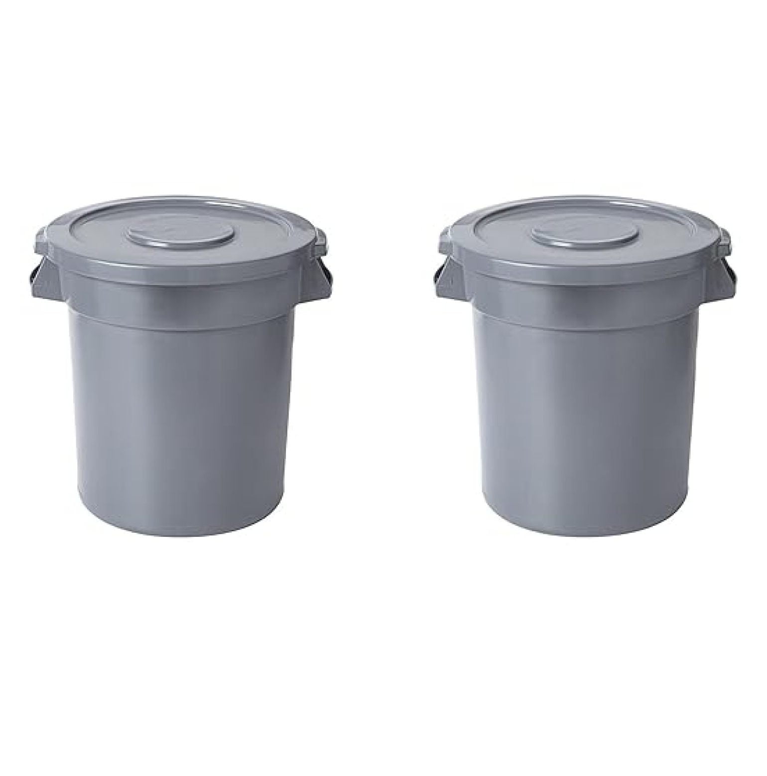 20 Gallon Trash Can with Lid Round Ingredient Storage Containers ...