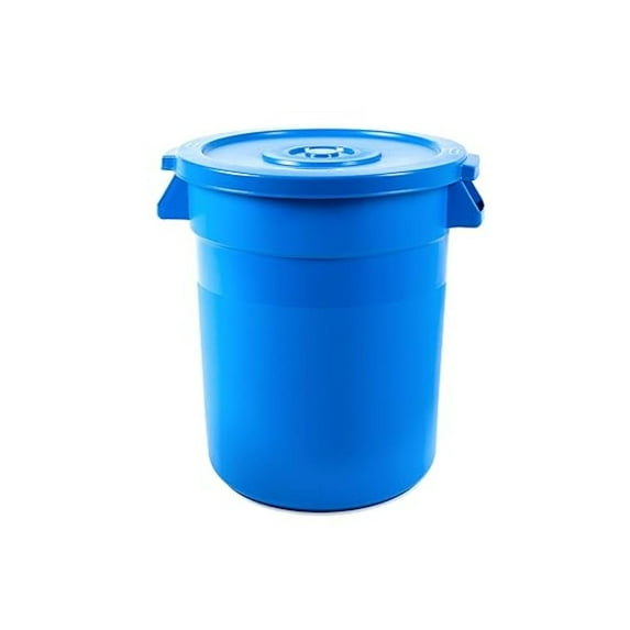 20 Gallon Trash Can with Lid Round Ingredient Storage Containers ...