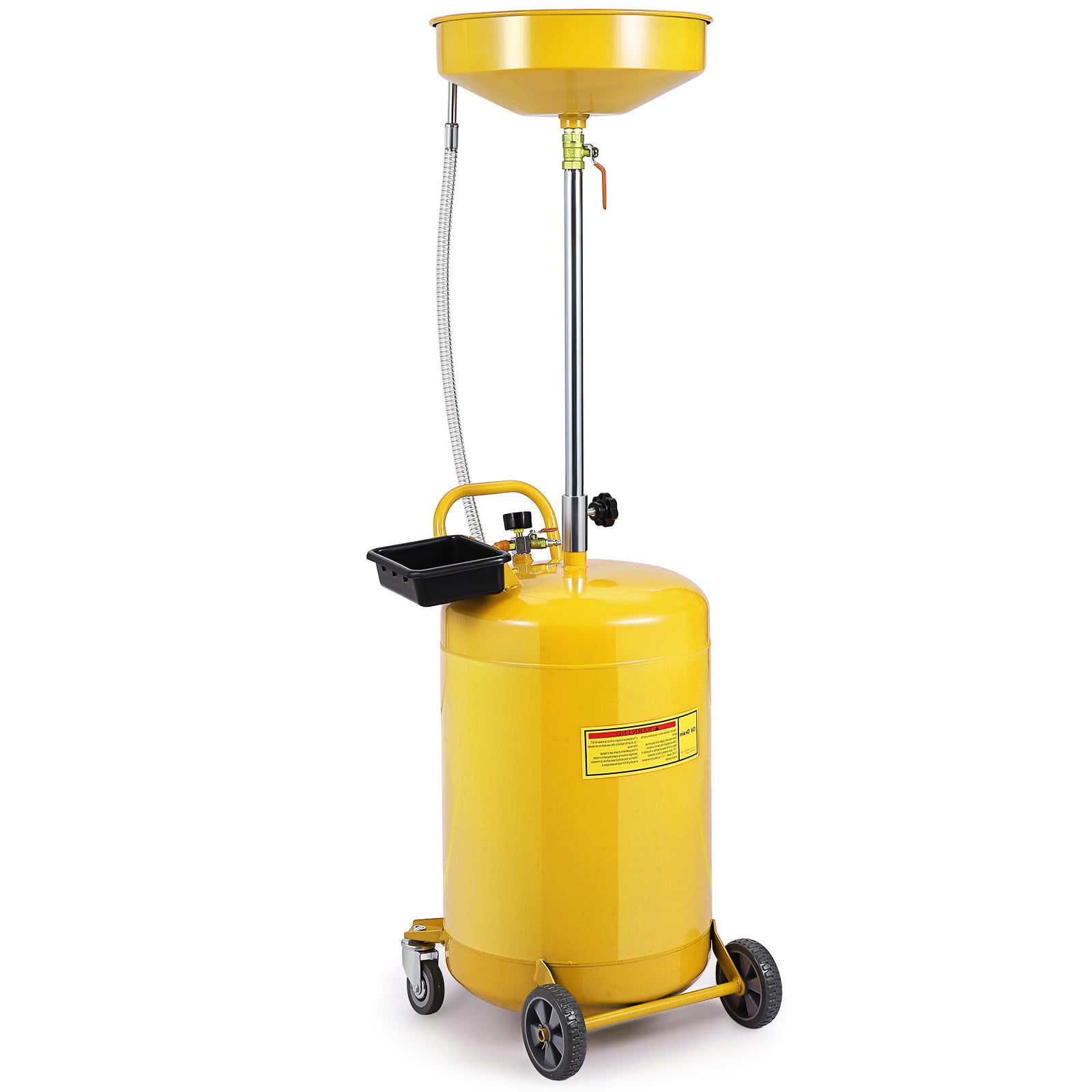 20 Gallon Waste Oil Drain Tank, Portable Air Operated Drainer ...