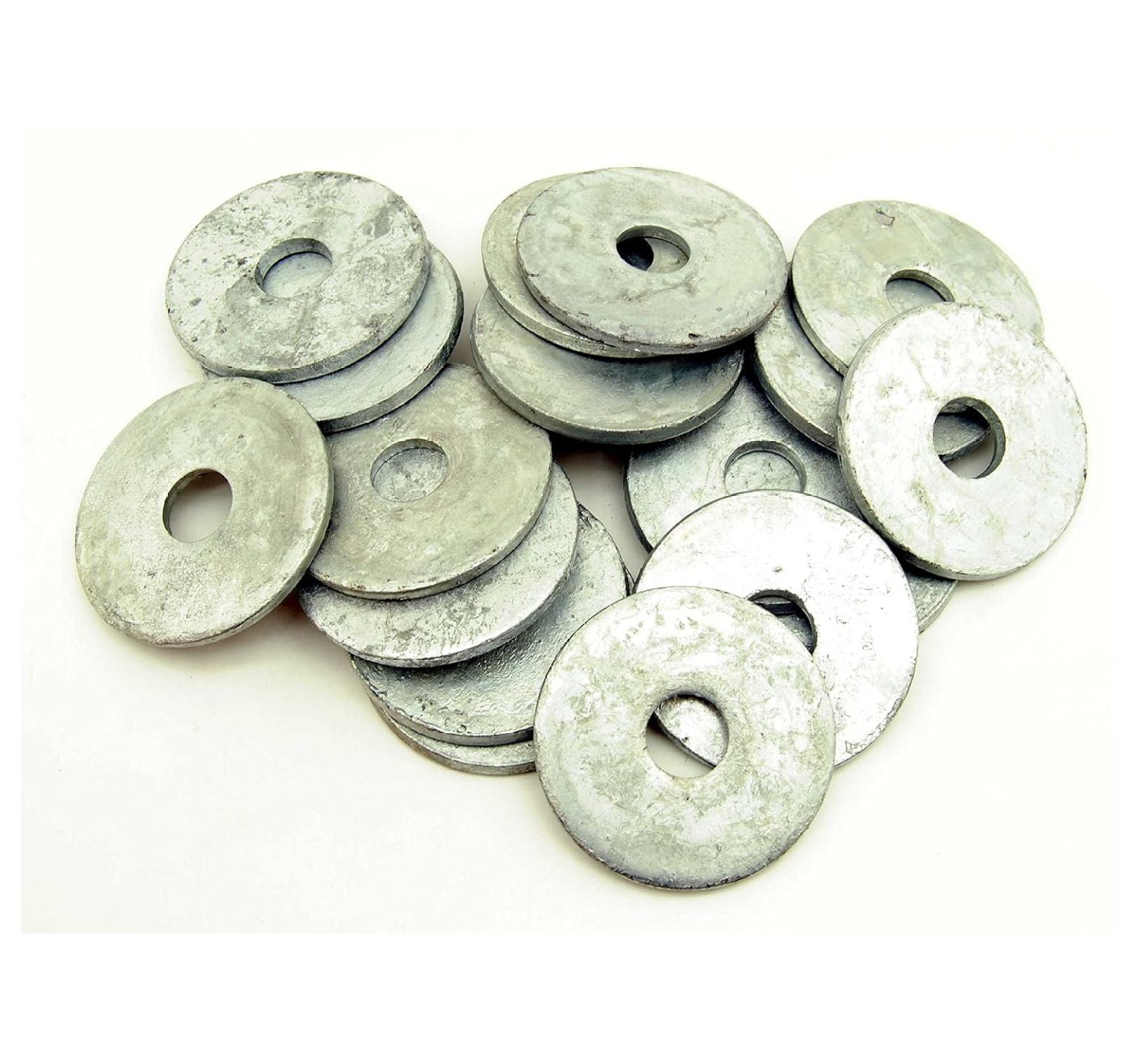 (20) Galvanized 3/4 x 3 Heavy Dock Washer 1/4" Thick - 3" Diameter HDG ...