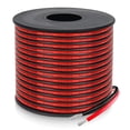 20 Gauge 2 Conductor PVC Tinned Copper Electrical Wires, 98.4FT/30M Red ...