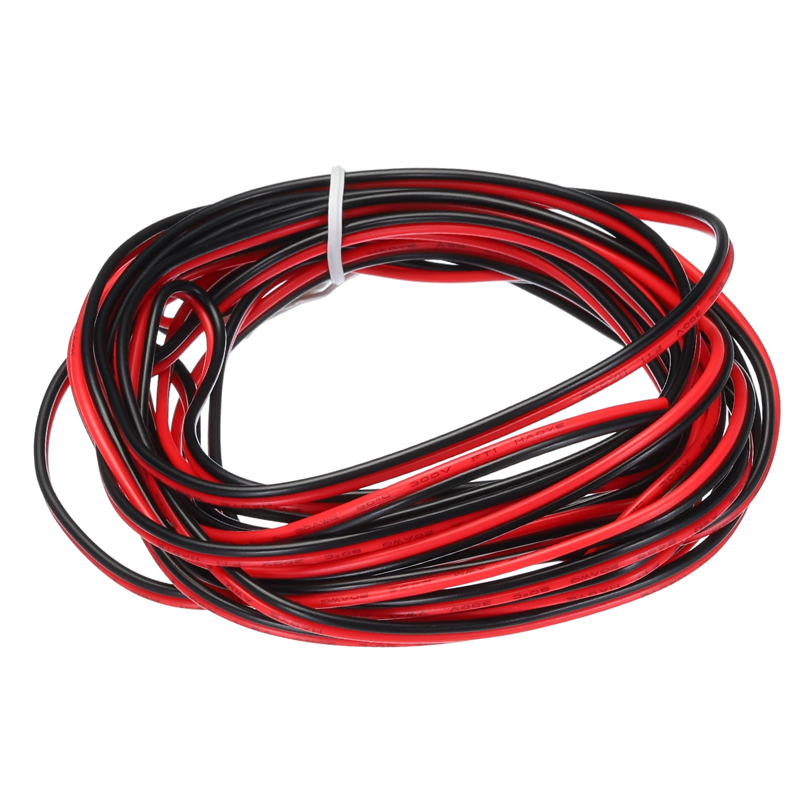 20 Gauge 2 Conductor Parallel PVC Wire, 15Ft/4.5M Long 1.8mm Dia 300V ...