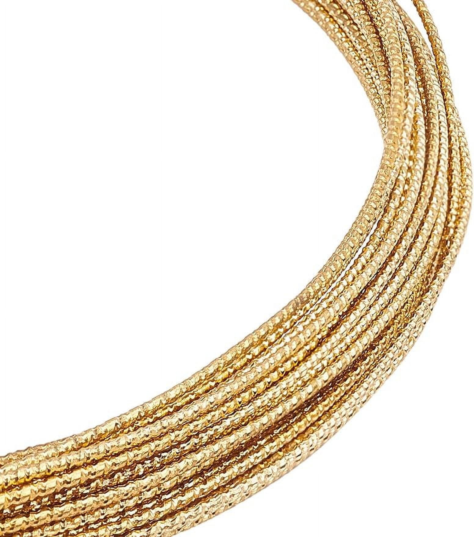 20 Gauge 33 Feet Engraved Twist Gold Wire Textured Copper Wire for Ring ...