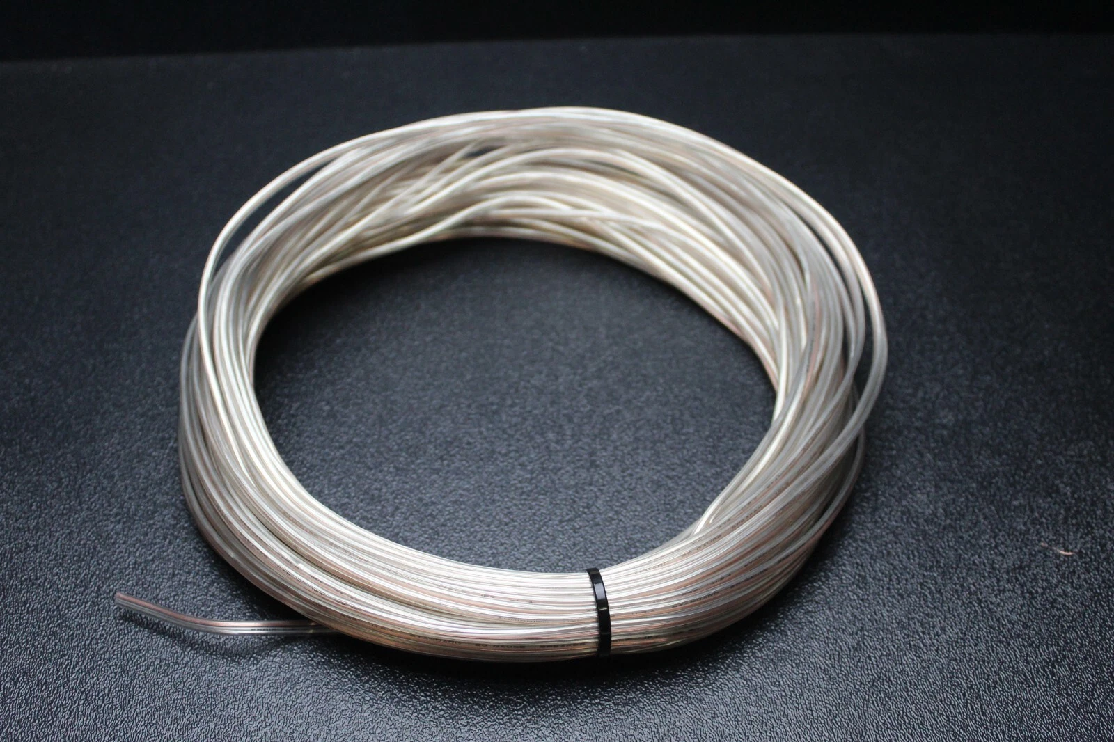 20 Gauge Clear Speaker Wire 50 Ft Awg Cable Power Ground Stranded Home ...