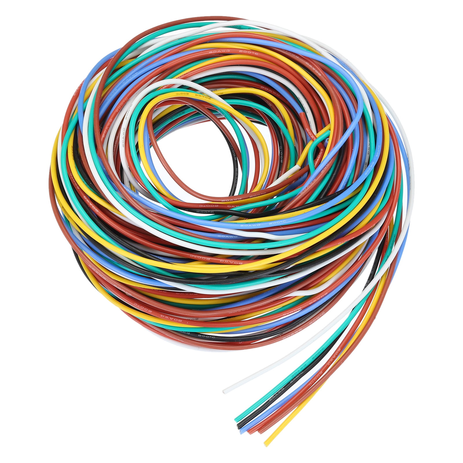 20 Gauge PVC Hookup Wire 7.5m/25ft 20AWG Electrical Wire Spool Ul1007 ...