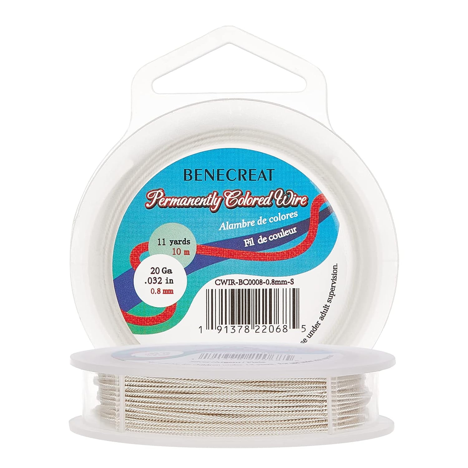 20 Gauge Resistant Twist Copper Wire 33 Feet/10m 3 Strands Silver ...