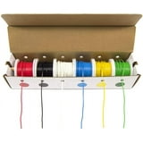 Electronix Express 20 Gauge Solid Copper Hook Up Wire Kit, 6 Colored ...