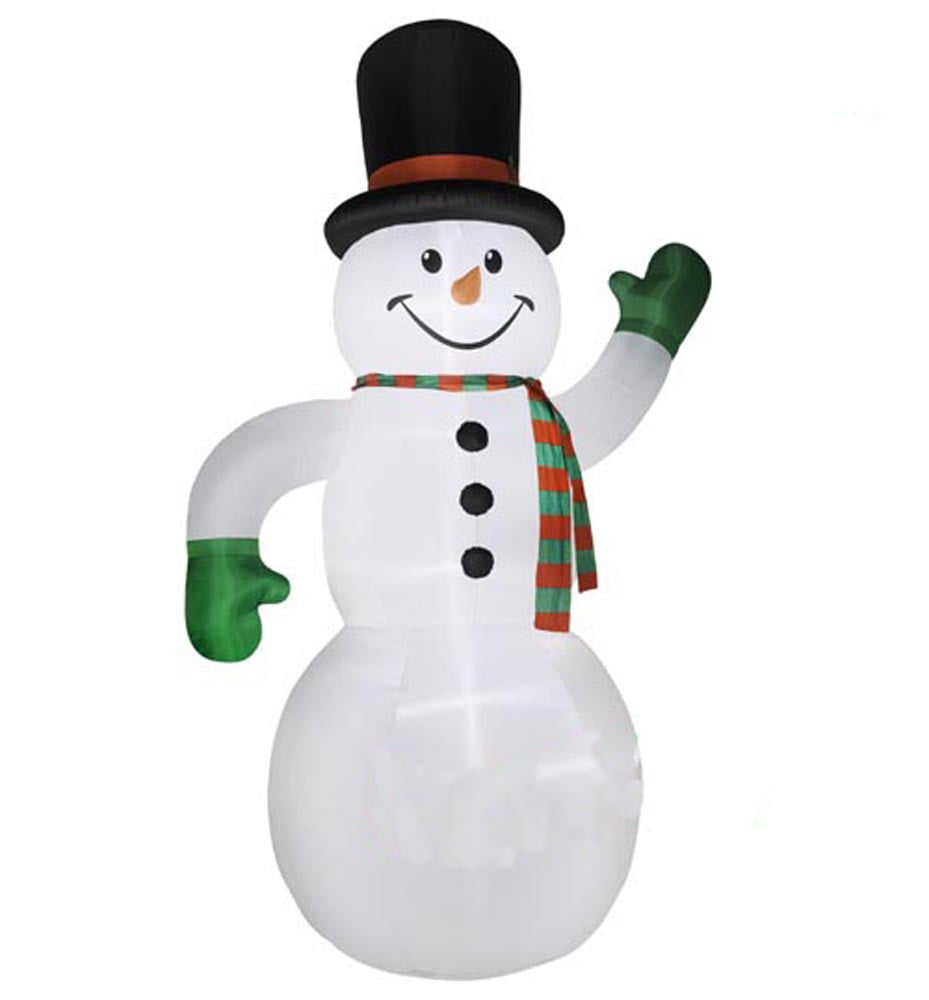 Gemmy 20 Airblown Inflatable Giant Snowman With Top Hat Large Outdoor