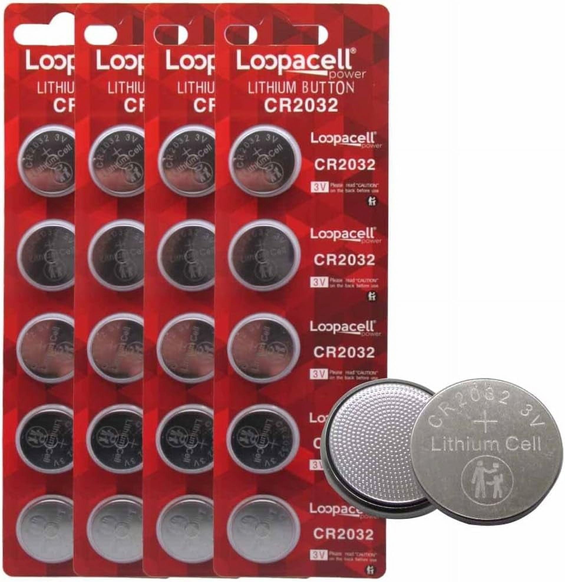 20 Genuine Loopacell CR2032 3v Lithium 2032 Coin Batteries Freshly ...