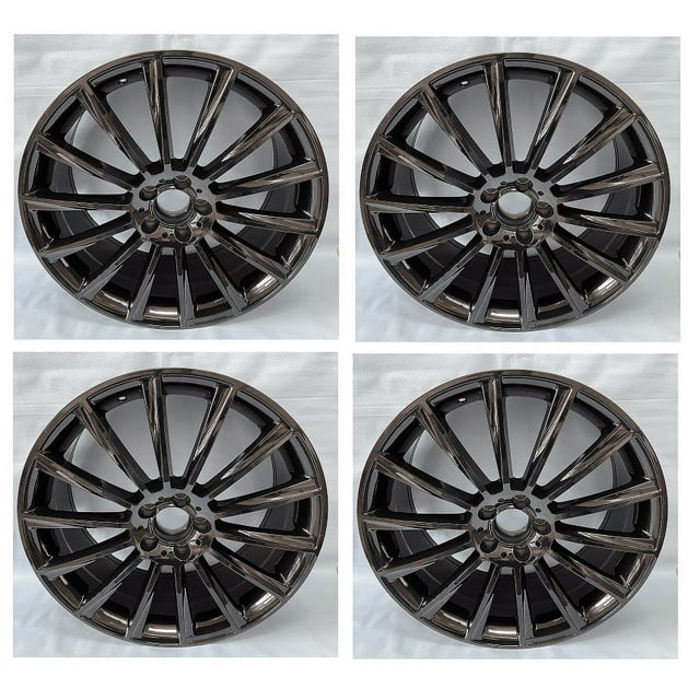 20" Gloss Black Multispoke AMG Style Rims Wheels Fits Mercedes Benz ...