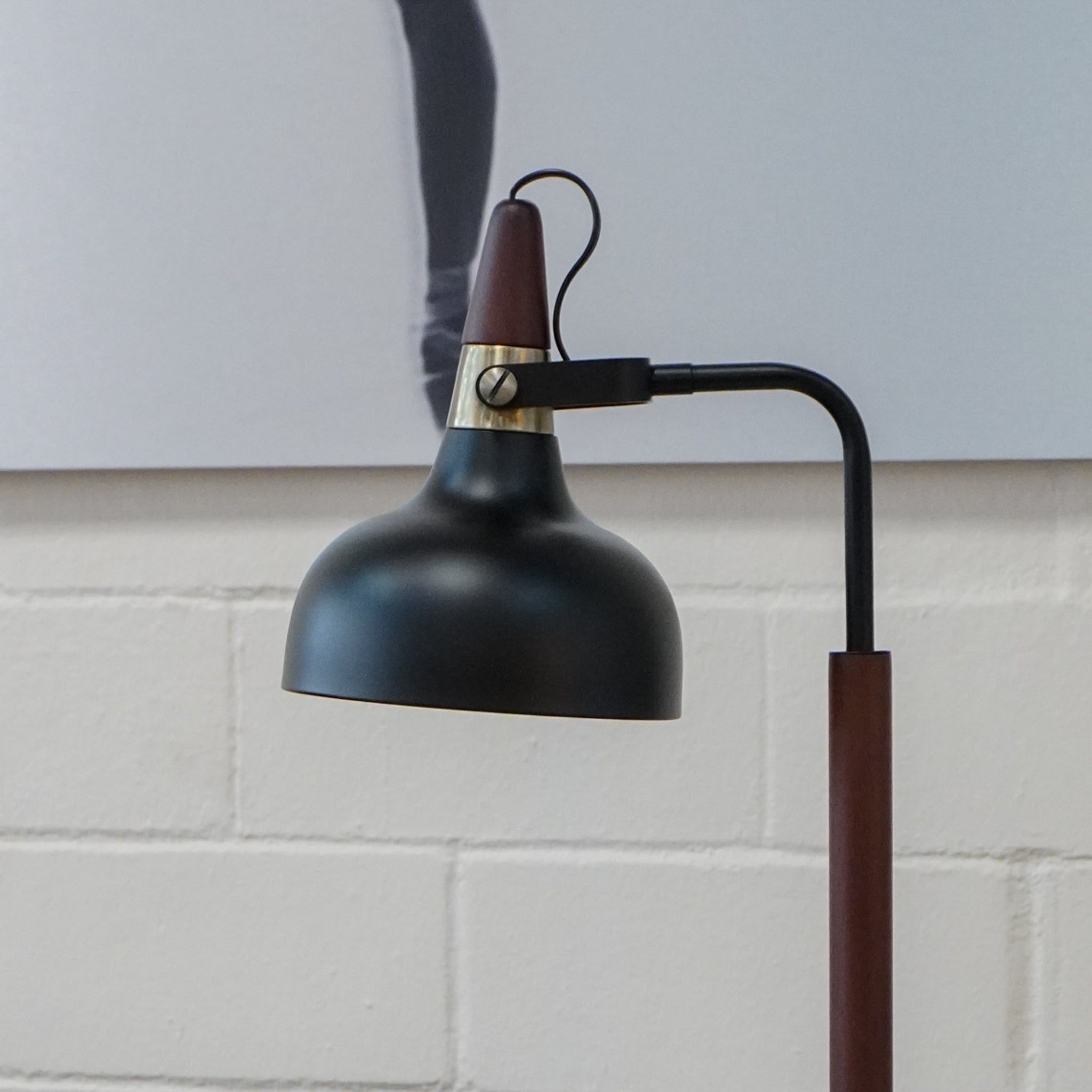 20" GlowLite Table Lamp - Black Cone Shade, Minimalist Frame (E12 Bulb ...