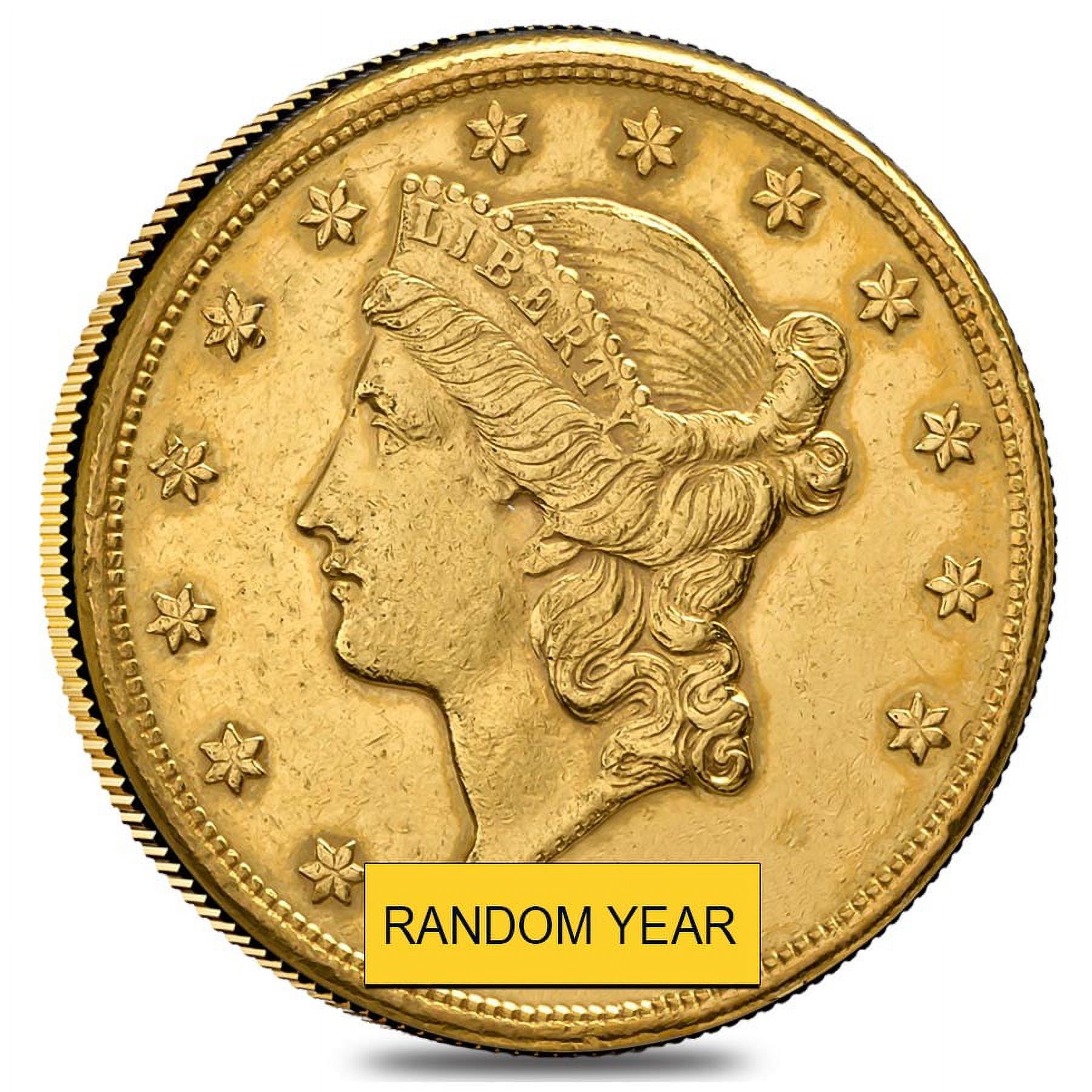 $20 Gold Double Eagle Liberty Head Type II - Polished or Cleaned (Random Year, 1866-1876 ...