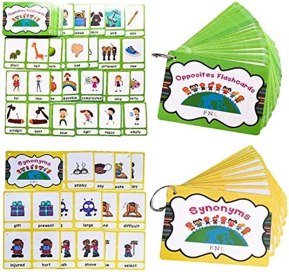 20 Groups Synonyms/100 Groups Antonyms Flash Cards | Learning Toys ...