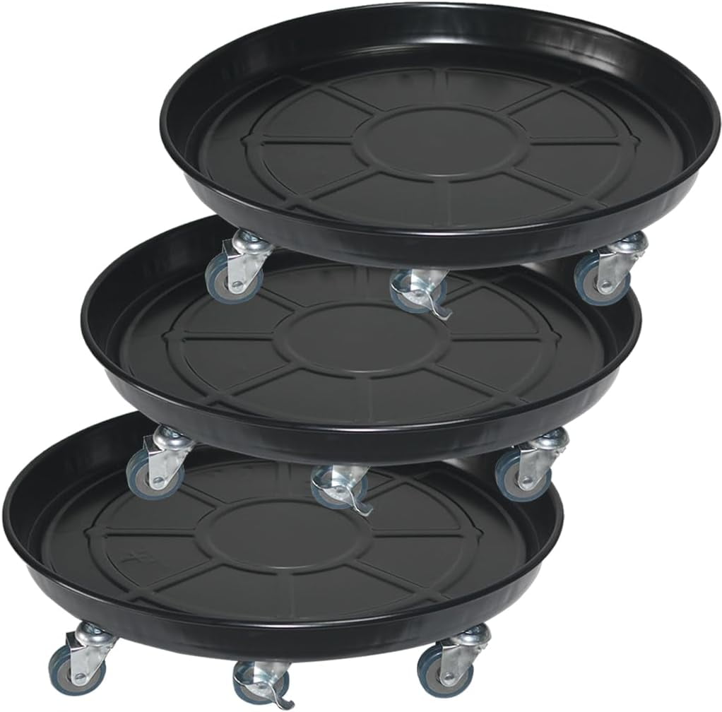 20" Heavy Duty Plant Dolly with Wheels, 380lbs Metal Rolling Plant ...