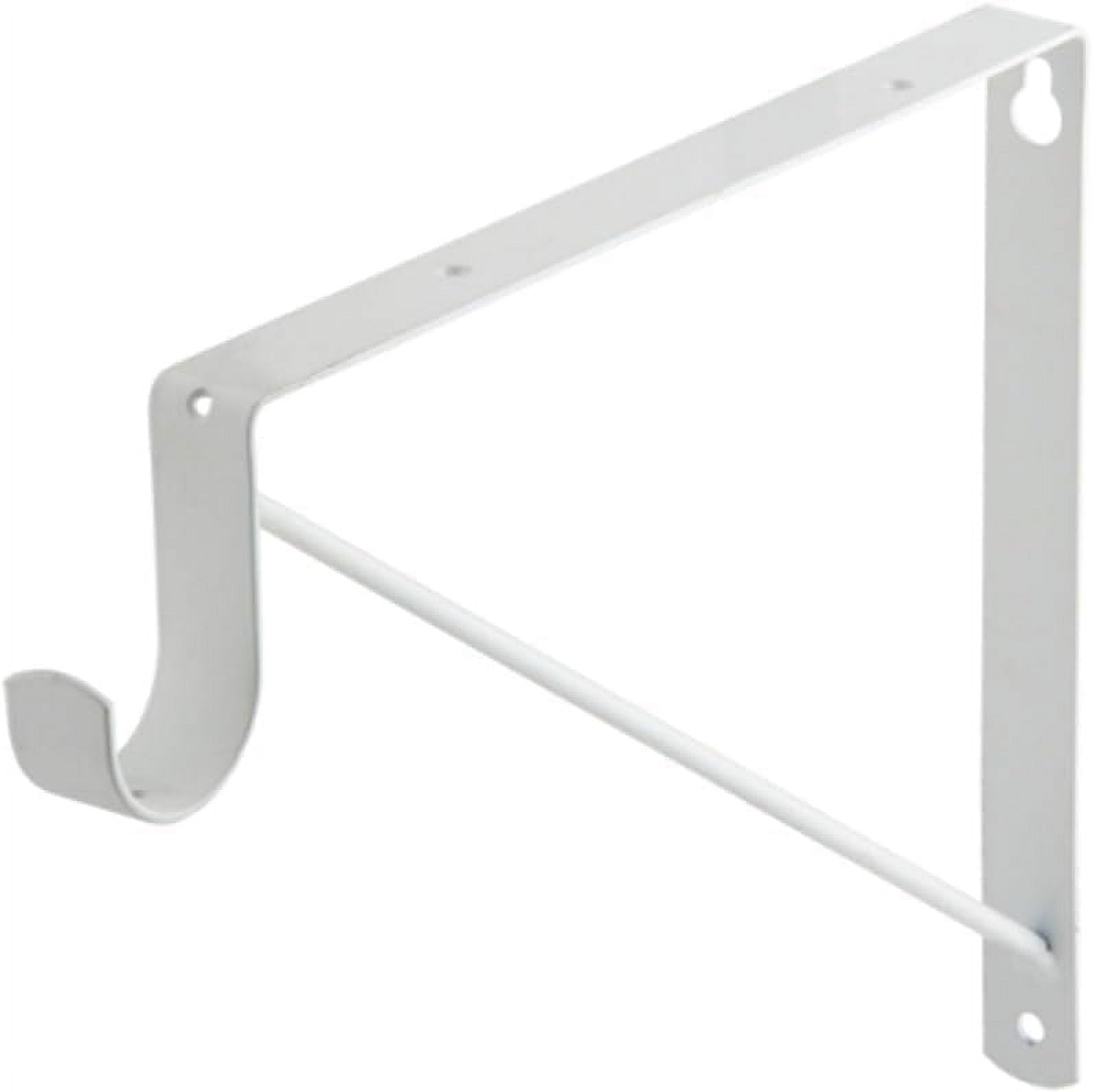 20 Heavy Duty White 10" x 12"Shelf and Rod Closet Bracket Without ...