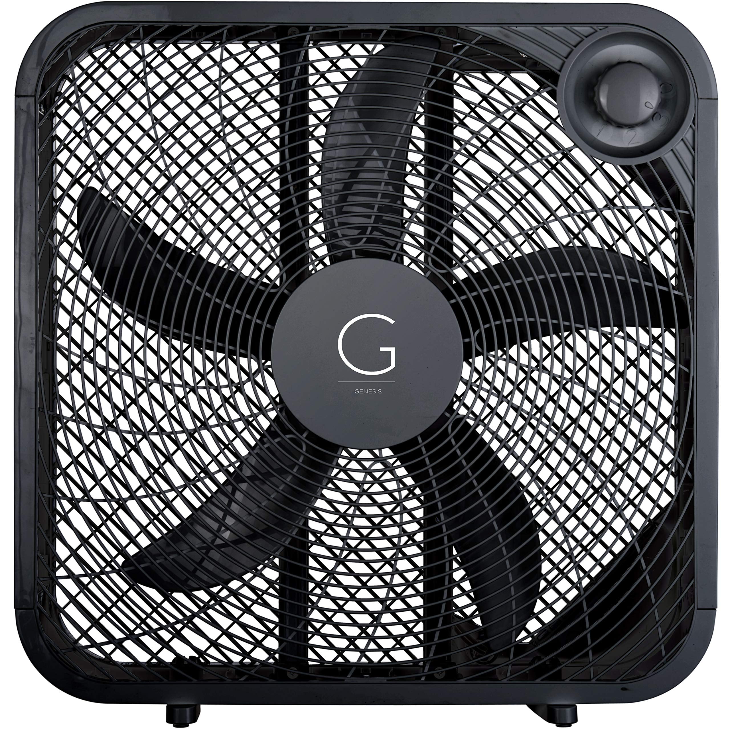 20" High Velocity Box Fan, 3 Adjustable Speeds, Energy Efficient ...