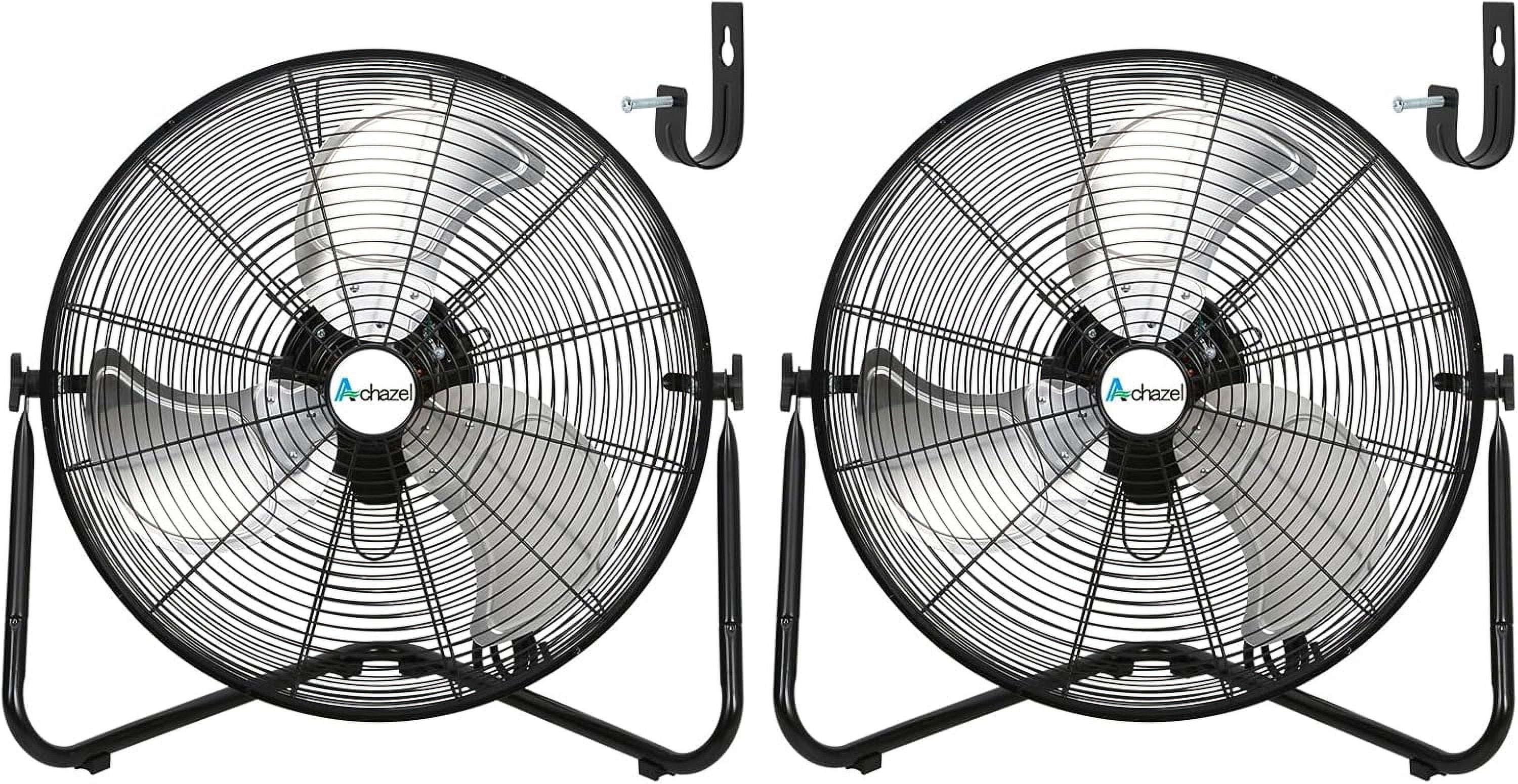20" High Velocity Floor Fan, 3 Speed 5200 CFM, Heavy Duty Metal Fan for ...